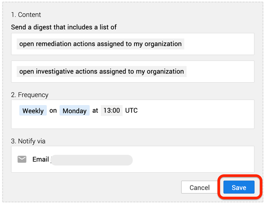 Set Up an Email Digest – Expel Help Center