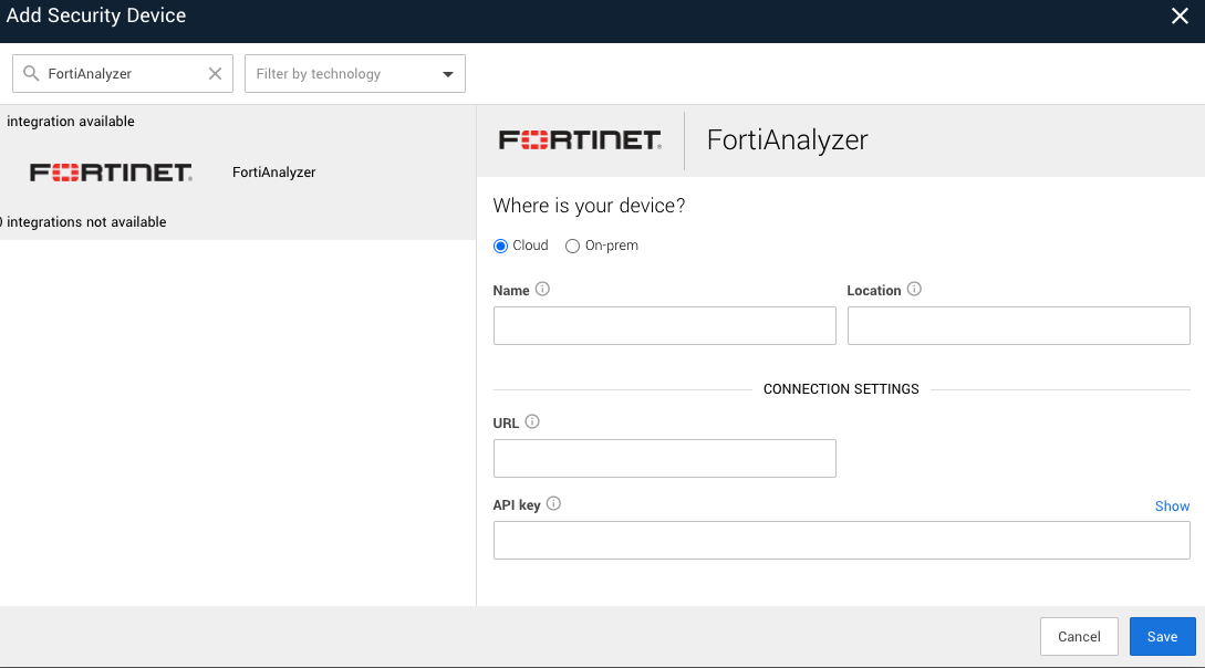 Fortinet FortiAnalyzer Setup for Workbench – Expel Help Center